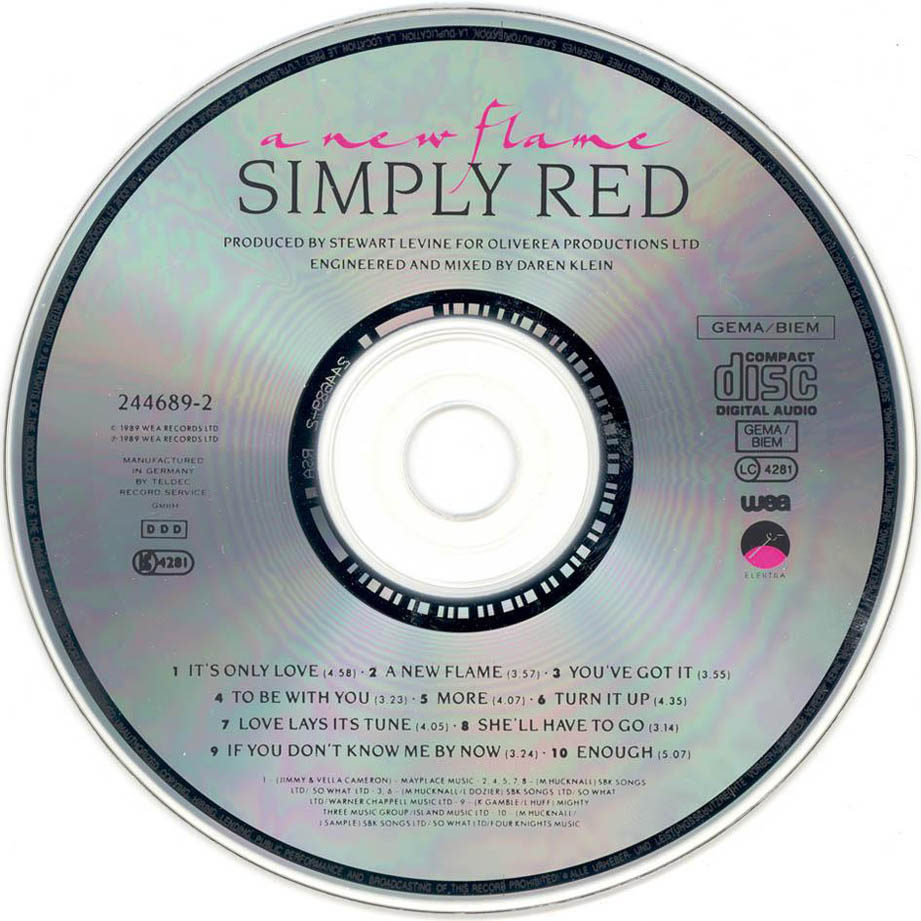 Simply Red A New Flame : CD | CD Covers | Cover Century | Over 1.000. ...